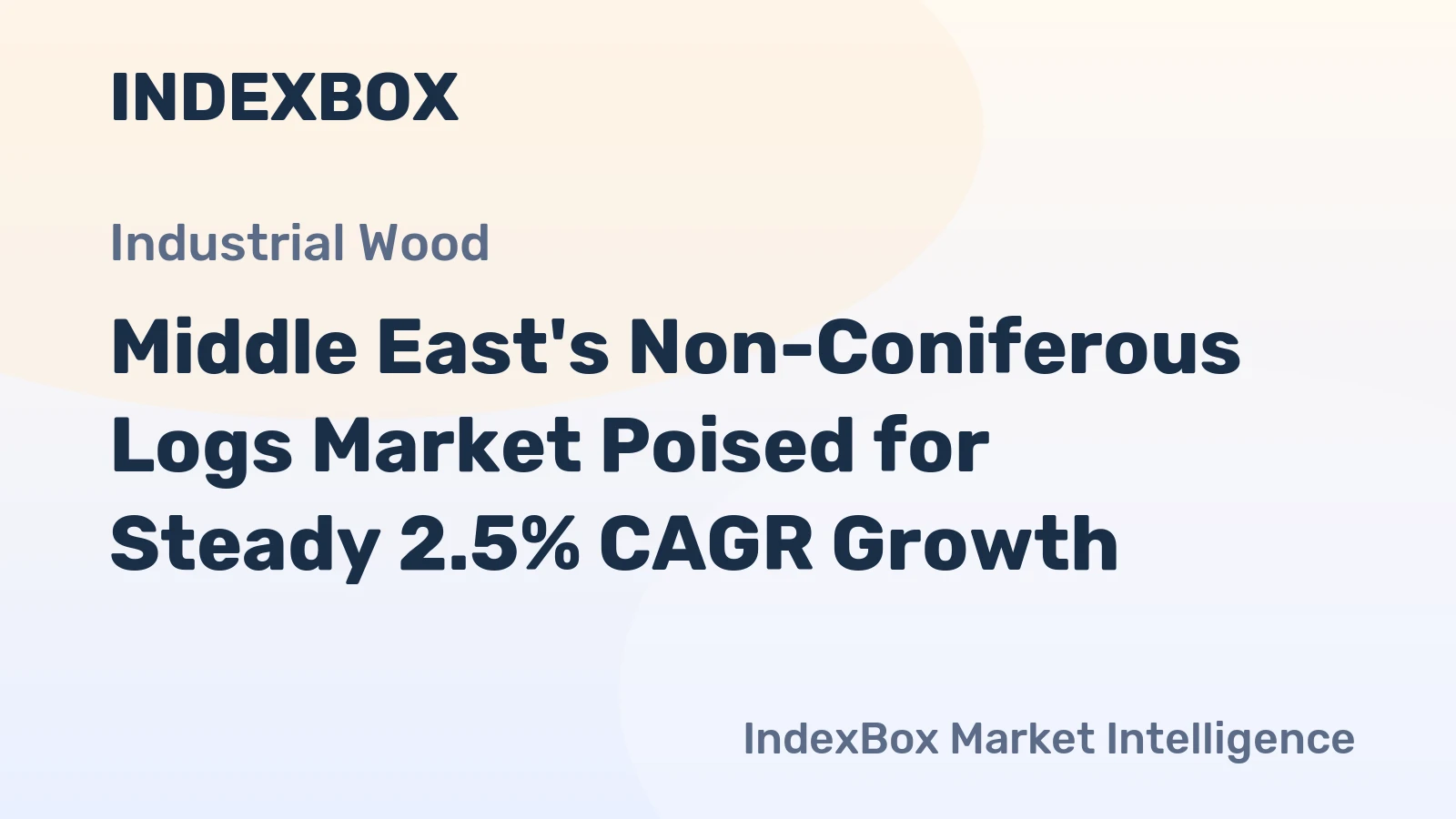Middle East's Non-Coniferous Logs Market Poised for Steady 2.5% CAGR Growth