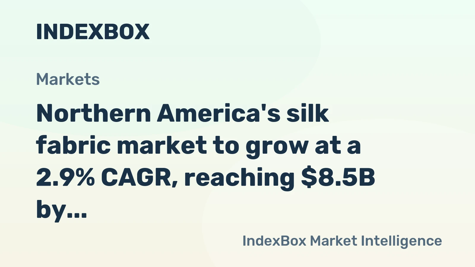 Northern America's silk fabric market to grow at a 2.9% CAGR, reaching $8.5B by 2035 on steady demand.