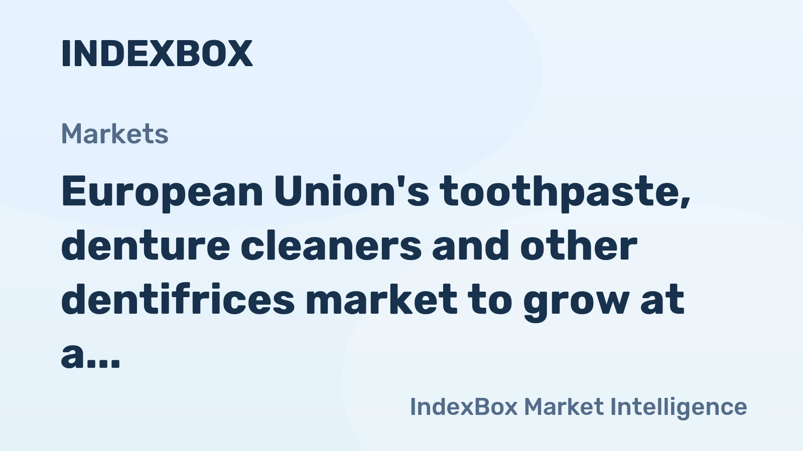 European Union's toothpaste, denture cleaners and other dentifrices market to grow at a 2.0% CAGR, driven by increasing demand, reaching 326K tons by 2035.