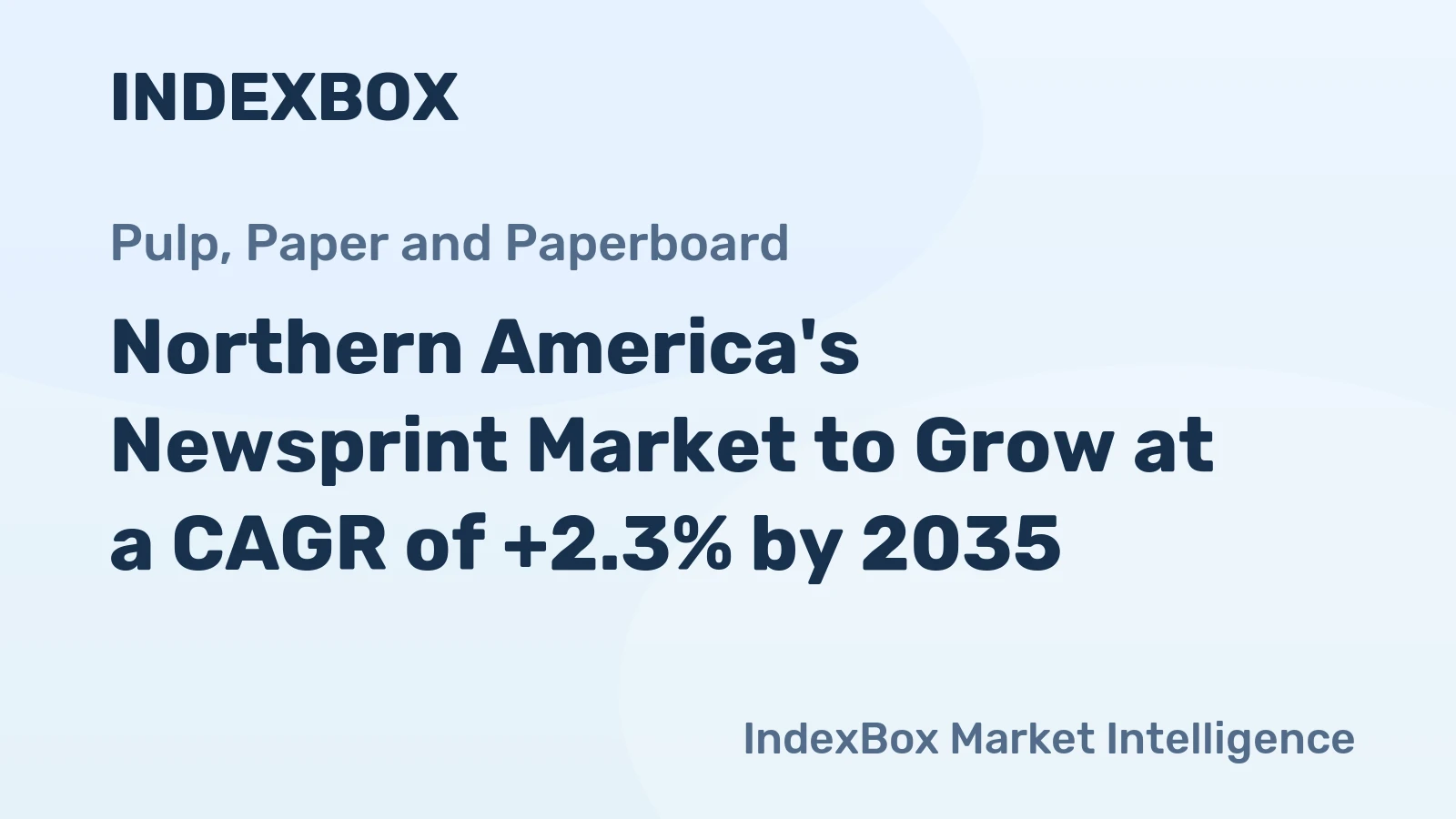 Northern America's Newsprint Market to Grow at a CAGR of +2.3% by 2035