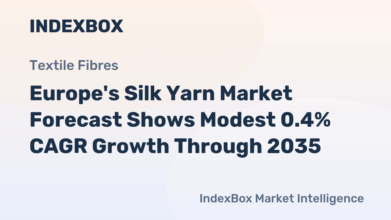 Europe's Silk Yarn Market Forecast Shows Modest 0.4% CAGR Growth Through 2035