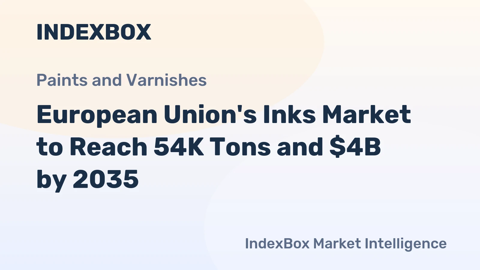 European Union's Inks Market to Reach 54K Tons and $4B by 2035