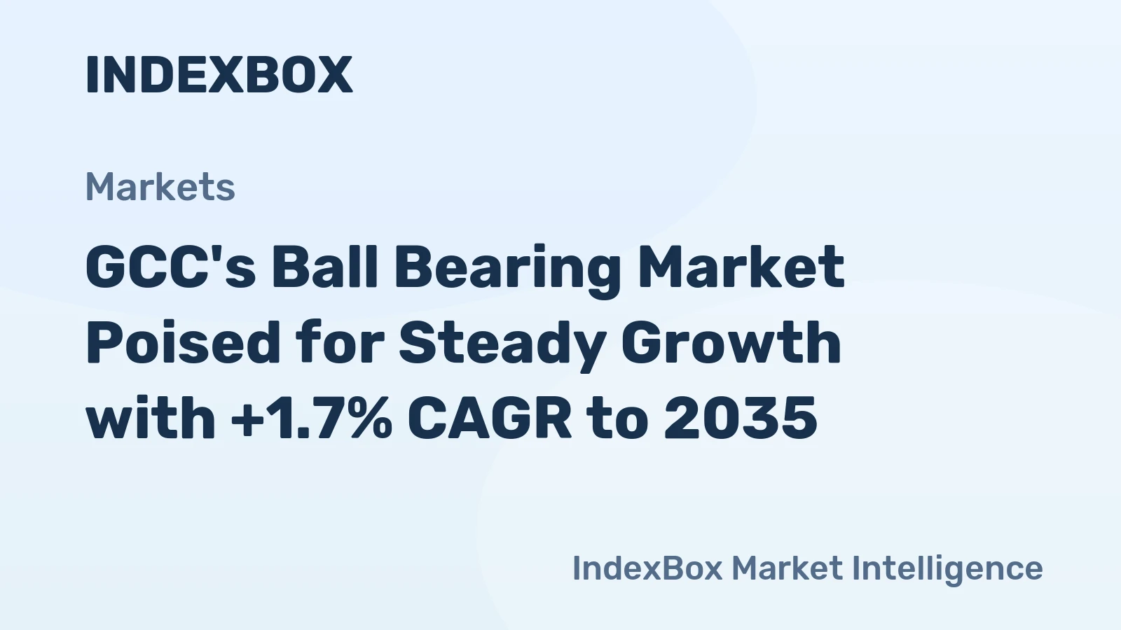 GCC's Ball Bearing Market Poised for Steady Growth with +1.7% CAGR to 2035