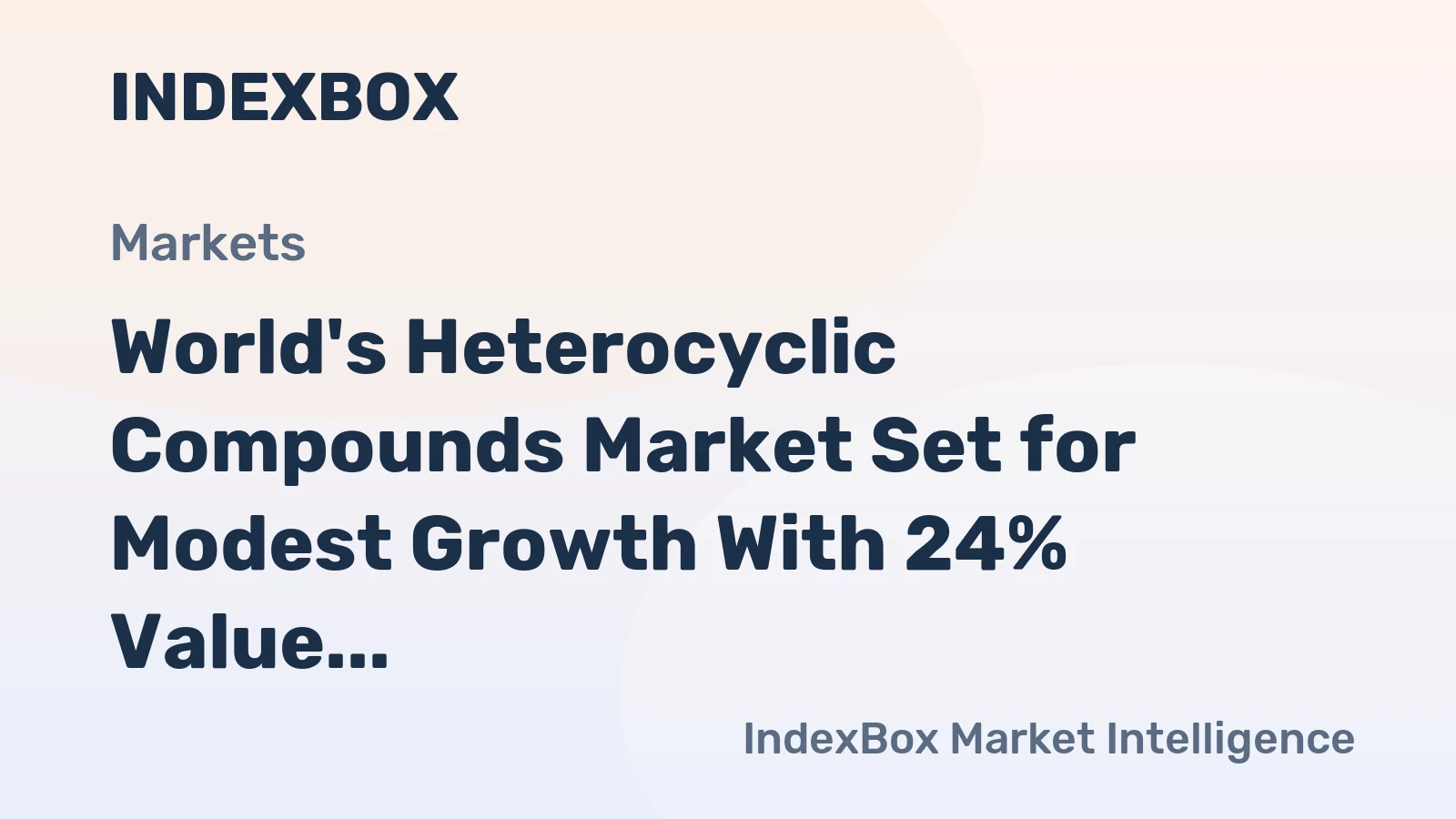 World's Heterocyclic Compounds Market Set for Modest Growth With 24% Value CAGR Through 2035