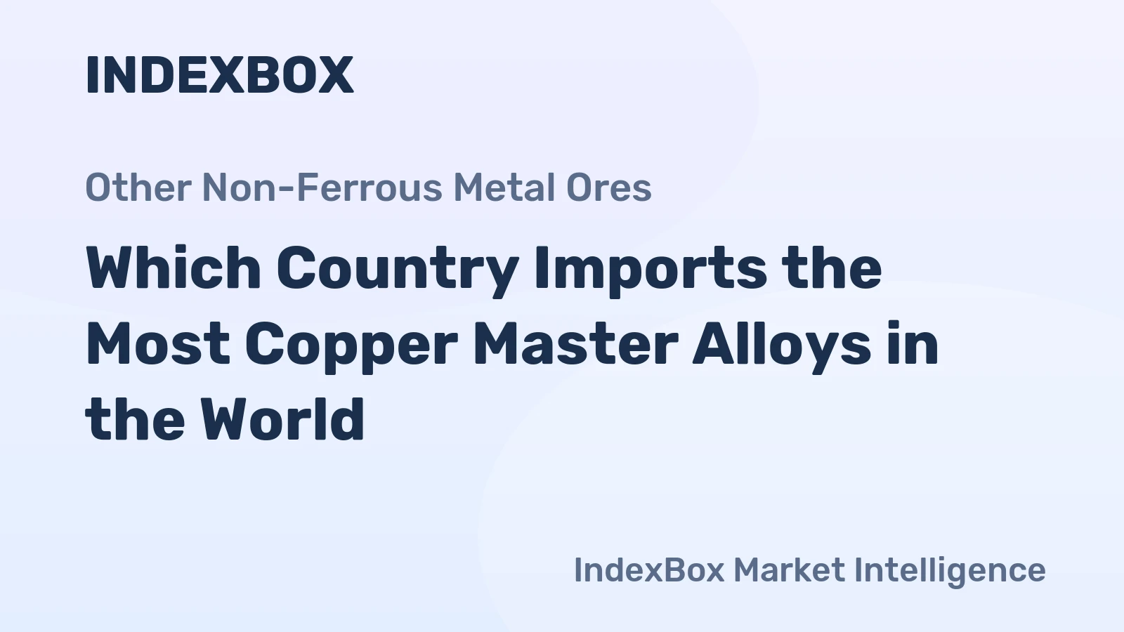 Which Country Imports the Most Copper Master Alloys in the World?