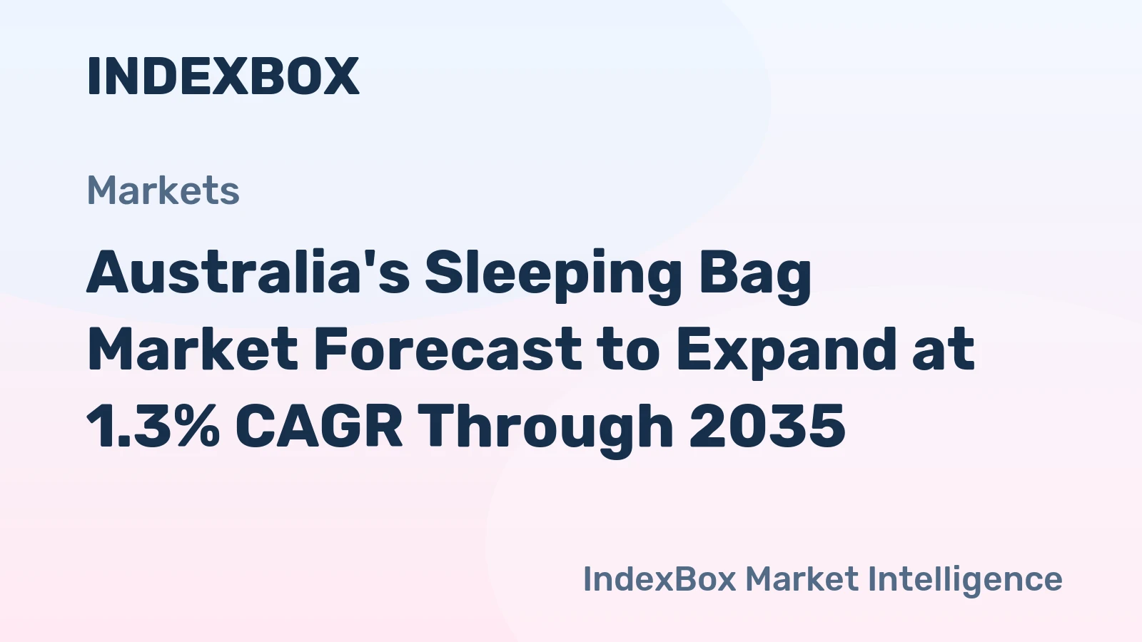 Australia's Sleeping Bag Market Forecast to Expand at 1.3% CAGR Through 2035