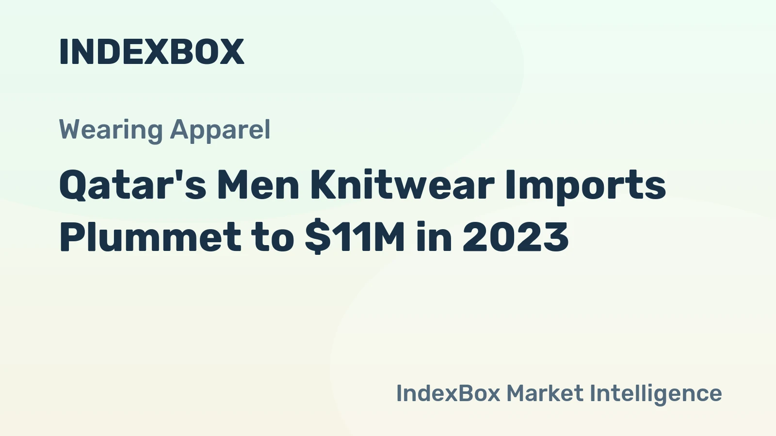 Qatar's Men Knitwear Imports Plummet to $11M in 2023