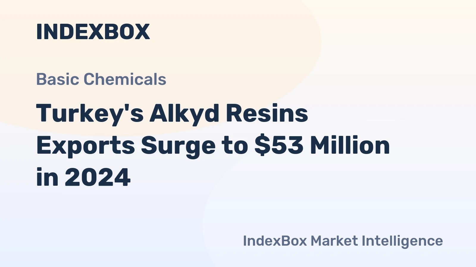 Turkey's Alkyd Resins Exports Surge to $53 Million in 2024