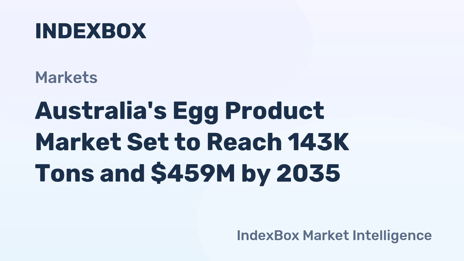 Australia's Egg Product Market Set to Reach 143K Tons and $459M by 2035