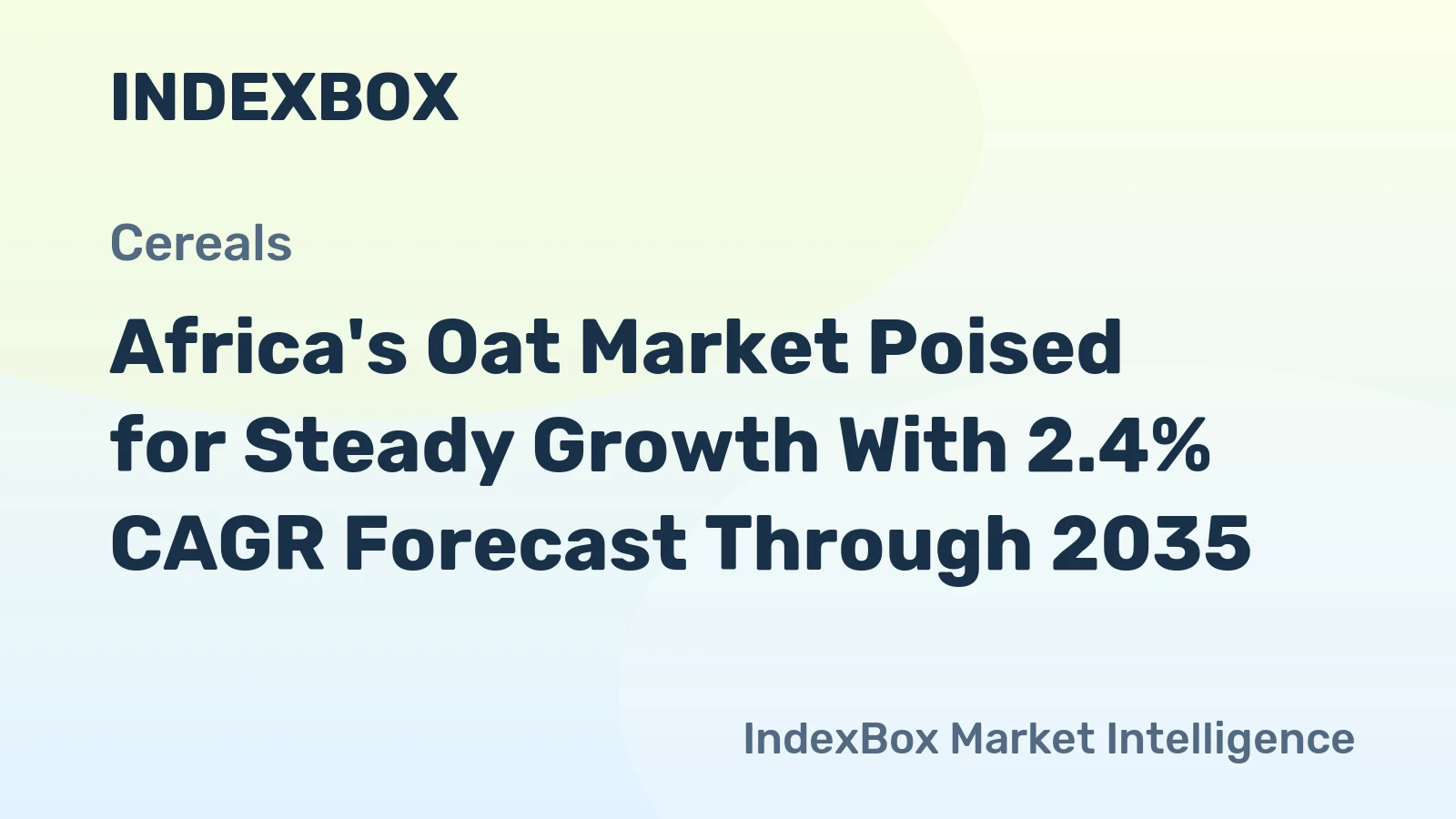 Africa's Oat Market Poised for Steady Growth With 2.4% CAGR Forecast Through 2035