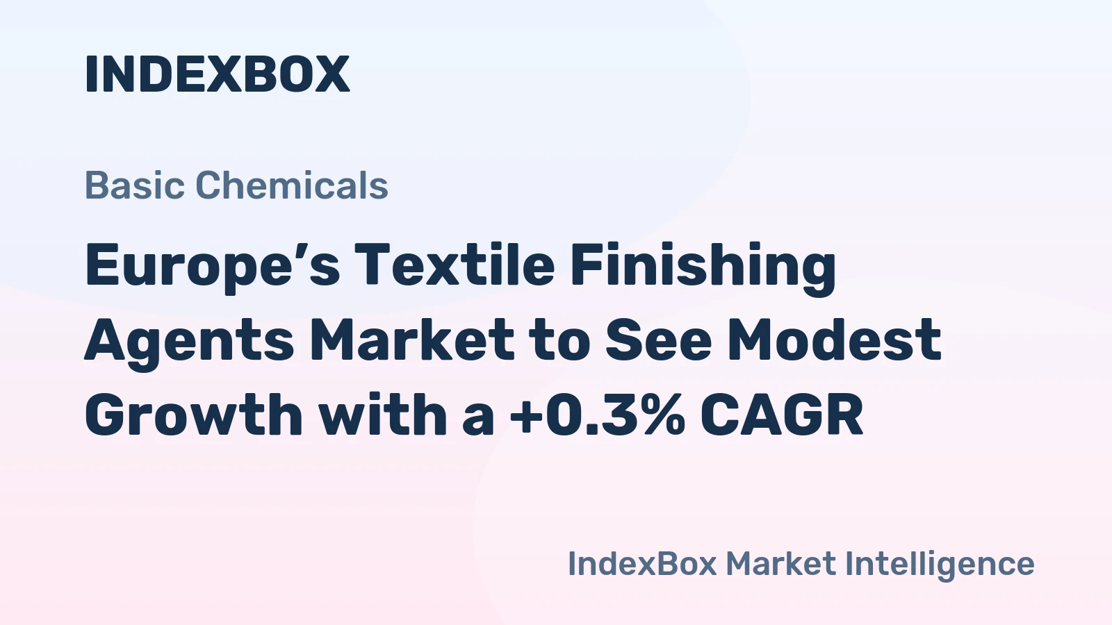 Europe’s Textile Finishing Agents Market to See Modest Growth with a +0.3% CAGR