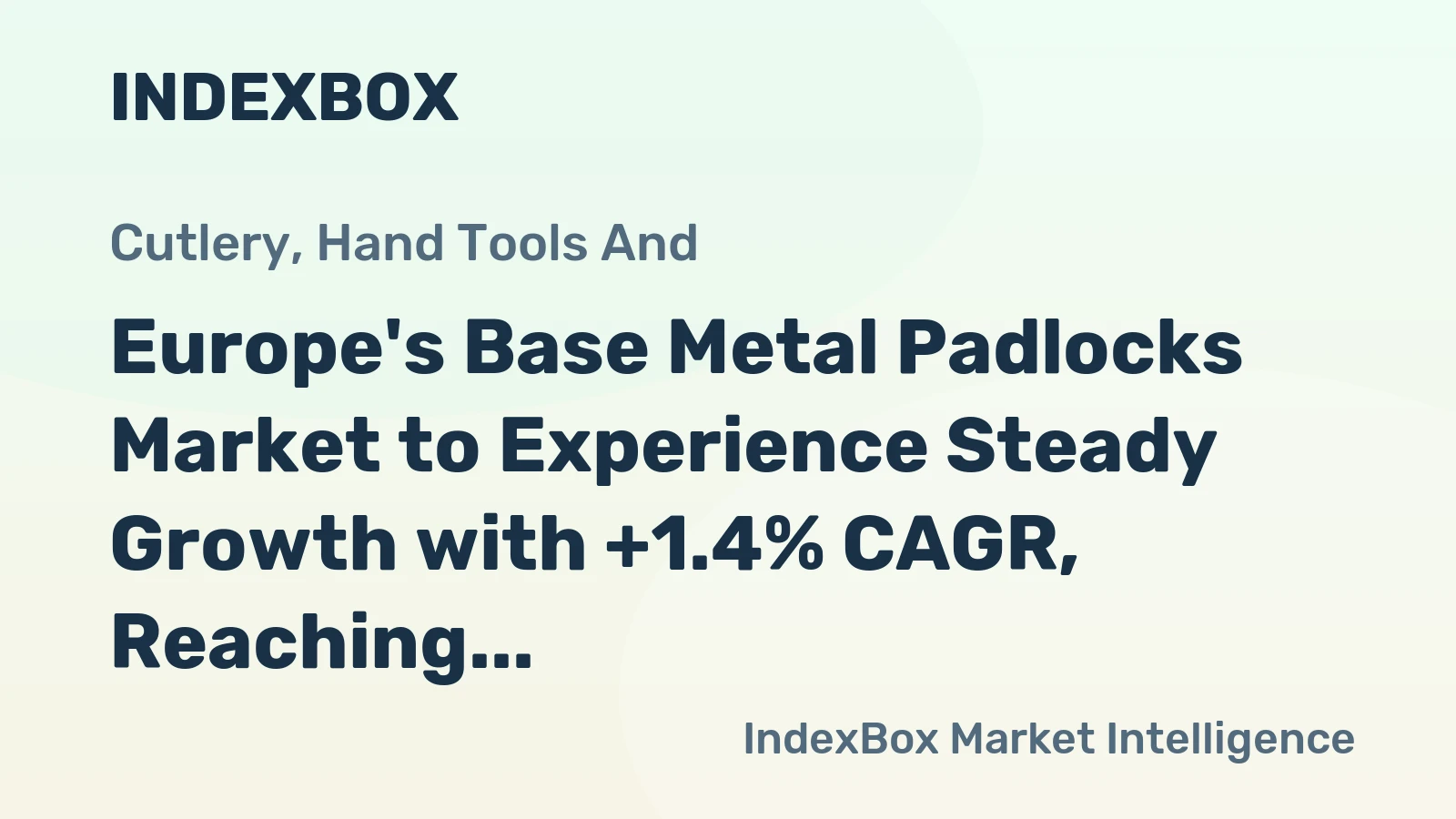 Europe's Base Metal Padlocks Market to Experience Steady Growth with +1.4% CAGR, Reaching $501M by 2035
