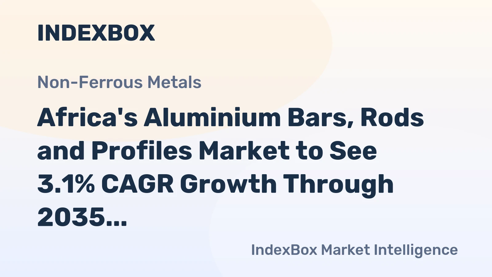Africa's Aluminium Bars, Rods and Profiles Market to See 3.1% CAGR Growth Through 2035, Reaching $7.8B in Value