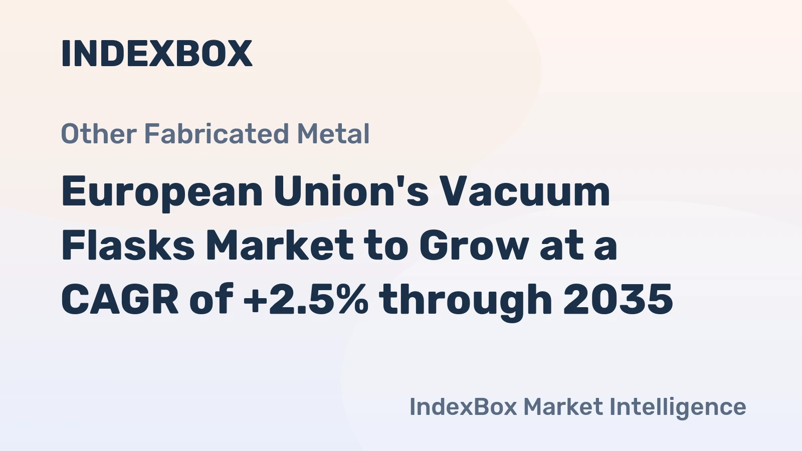 European Union's Vacuum Flasks Market to Grow at a CAGR of +2.5% through 2035