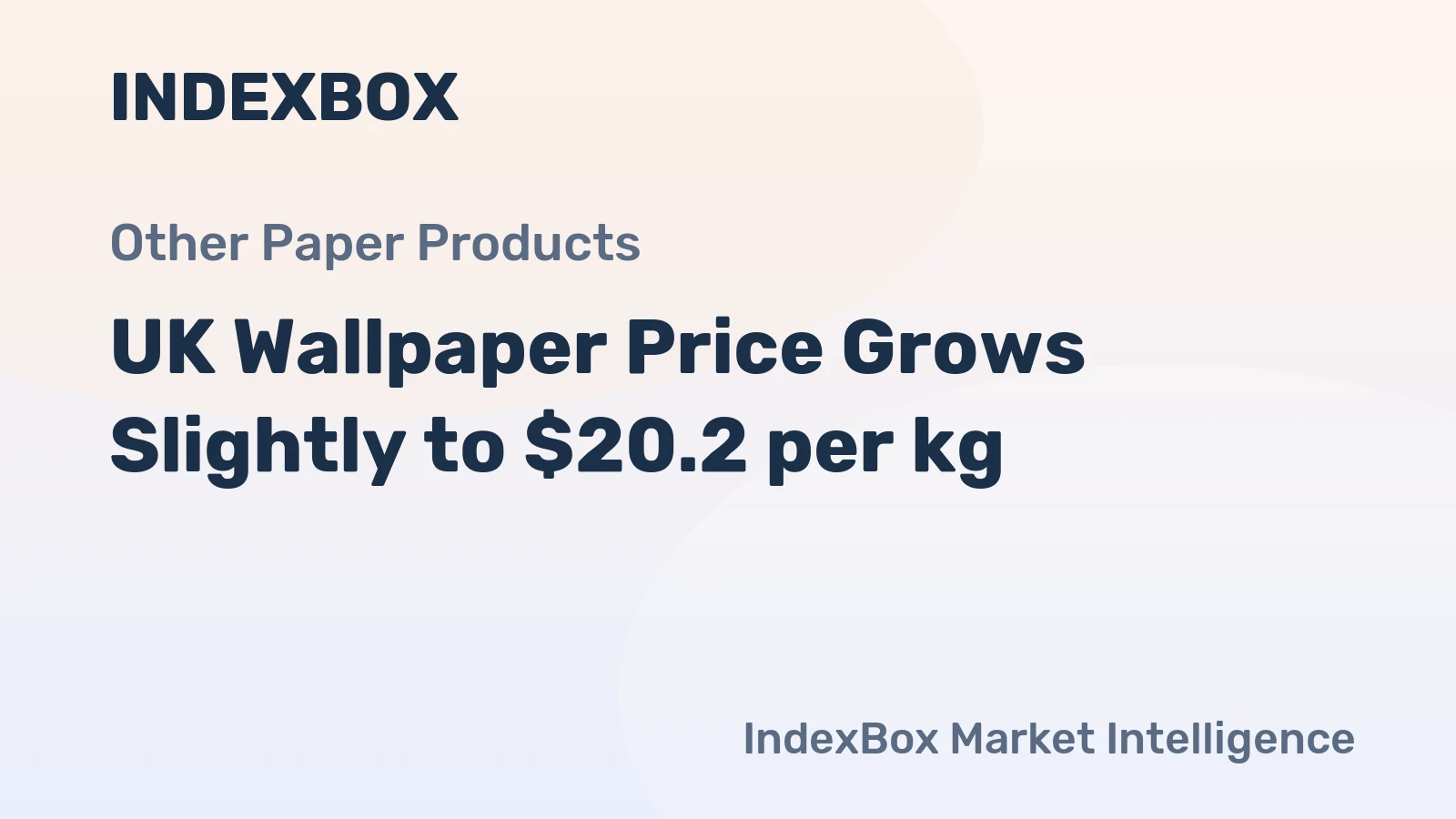 UK Wallpaper Price Grows Slightly to $20.2 per kg