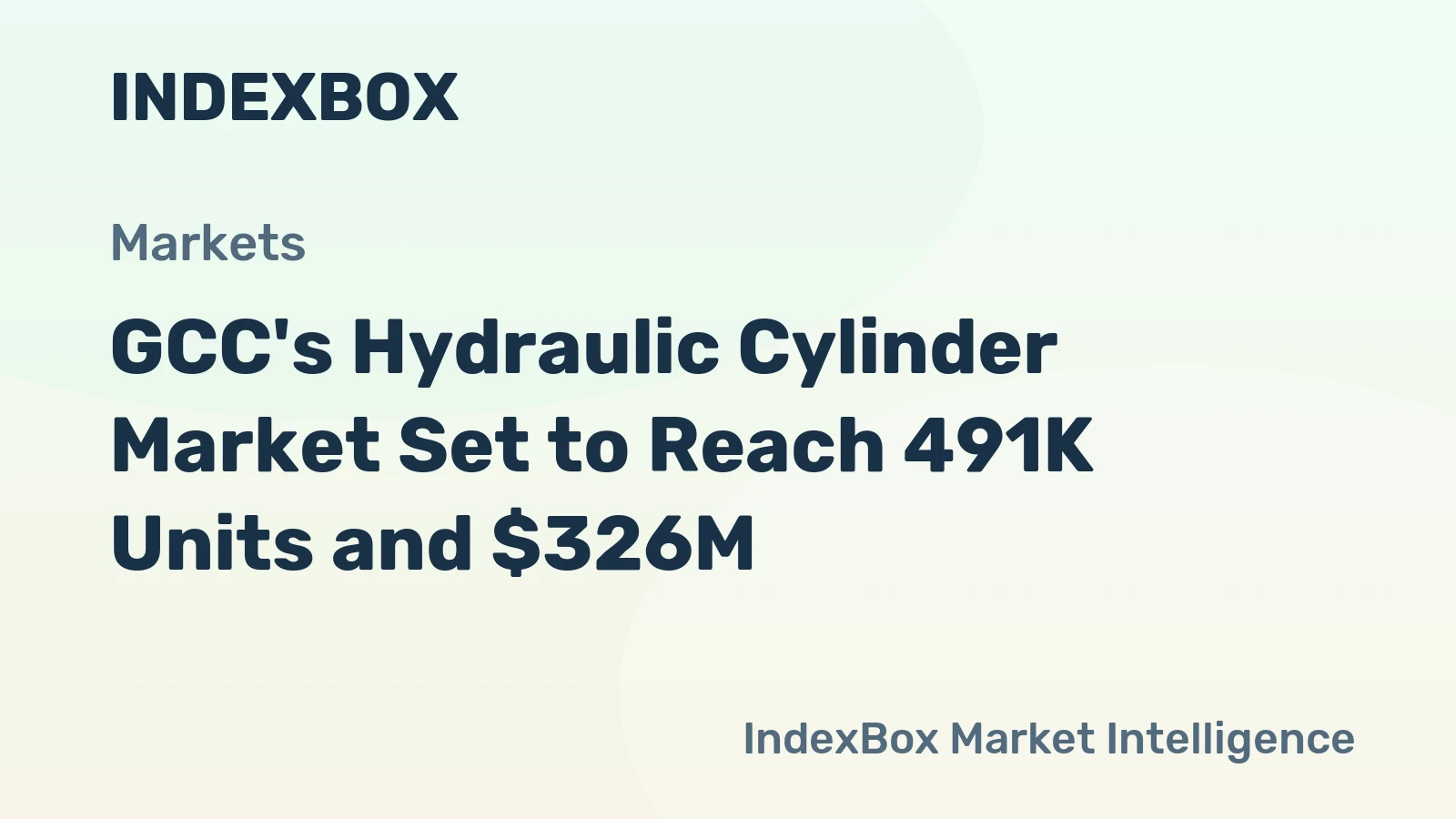 GCC's Hydraulic Cylinder Market Set to Reach 491K Units and $326M