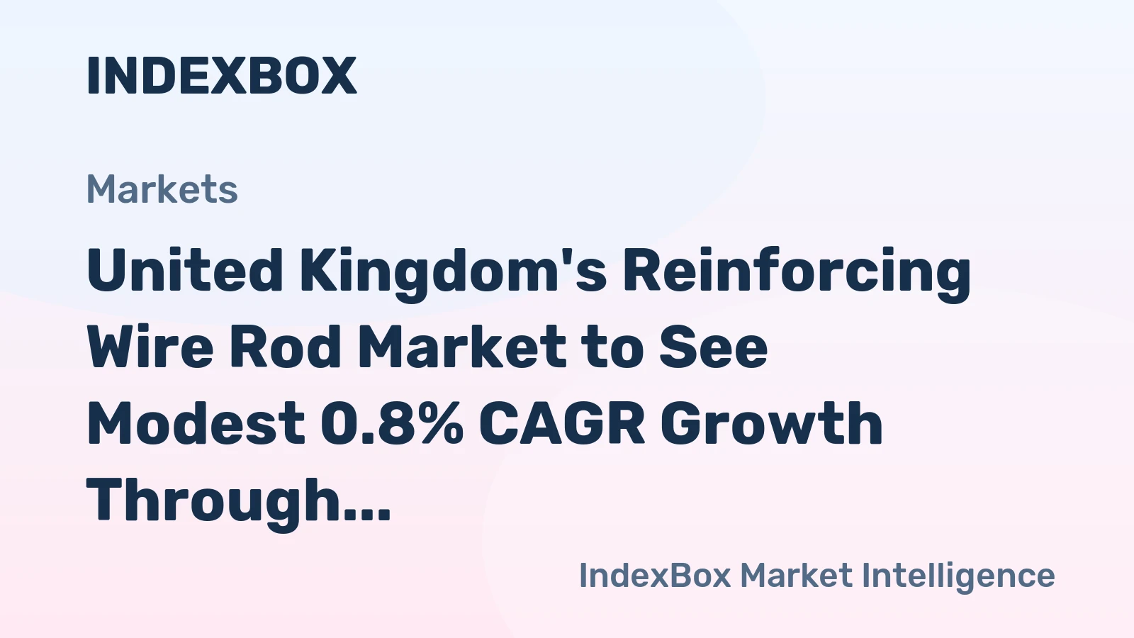 United Kingdom's Reinforcing Wire Rod Market to See Modest 0.8% CAGR Growth Through 2035