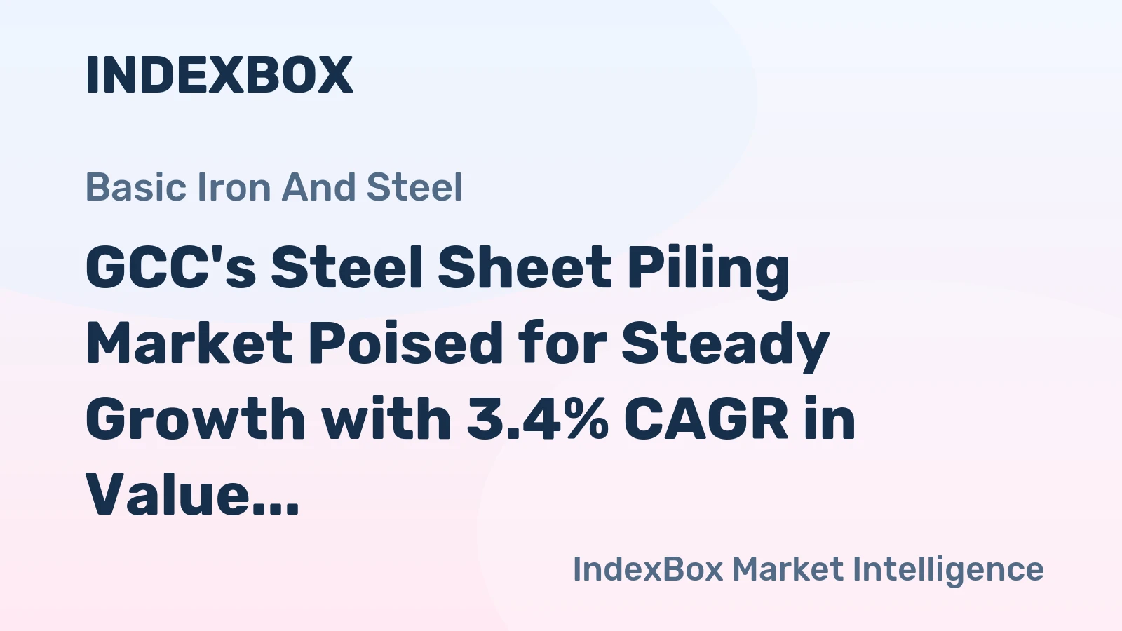 GCC's Steel Sheet Piling Market Poised for Steady Growth with 3.4% CAGR in Value