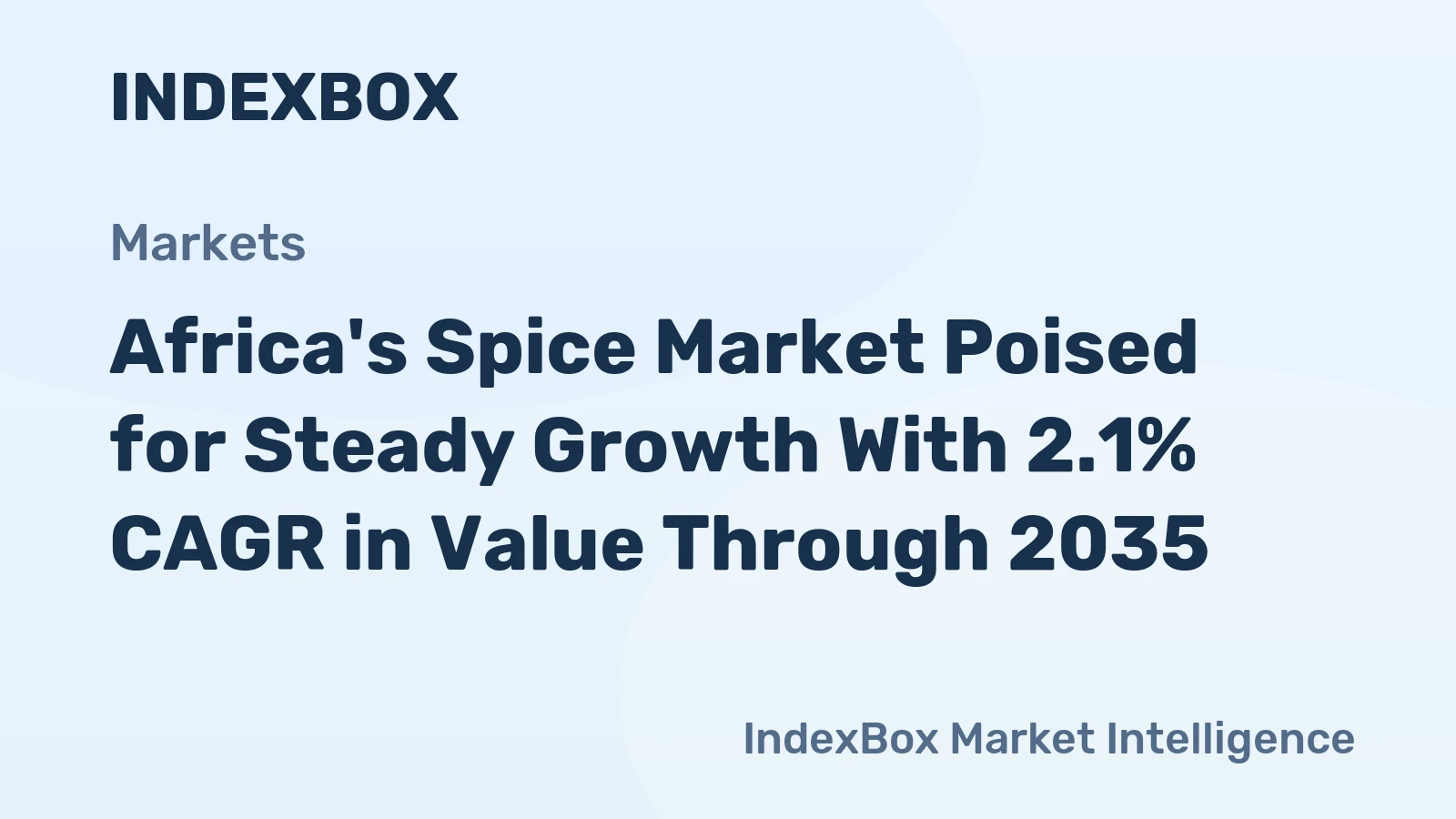 Africa's Spice Market Poised for Steady Growth With 2.1% CAGR in Value Through 2035