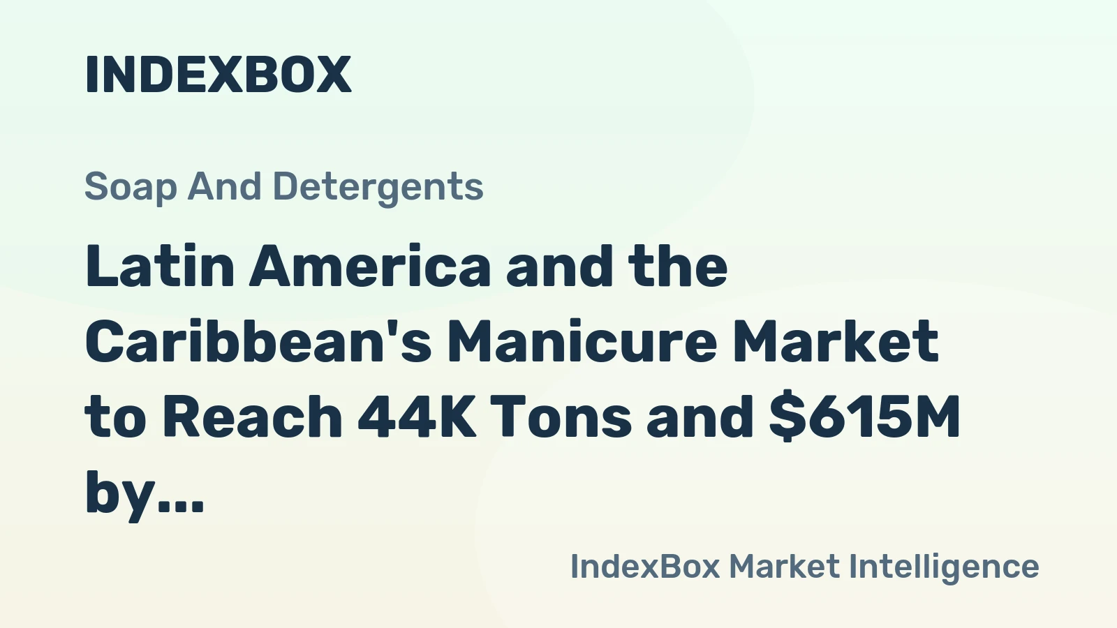 Latin America and the Caribbean's Manicure Market to Reach 44K Tons and $615M by 2035
