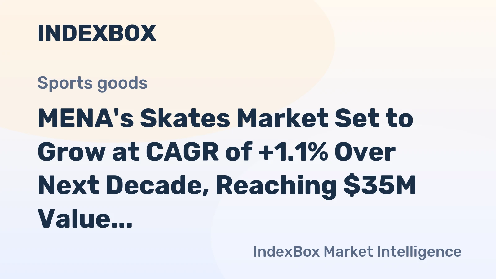 MENA's Skates Market Set to Grow at CAGR of +1.1% Over Next Decade, Reaching $35M Value by 2035