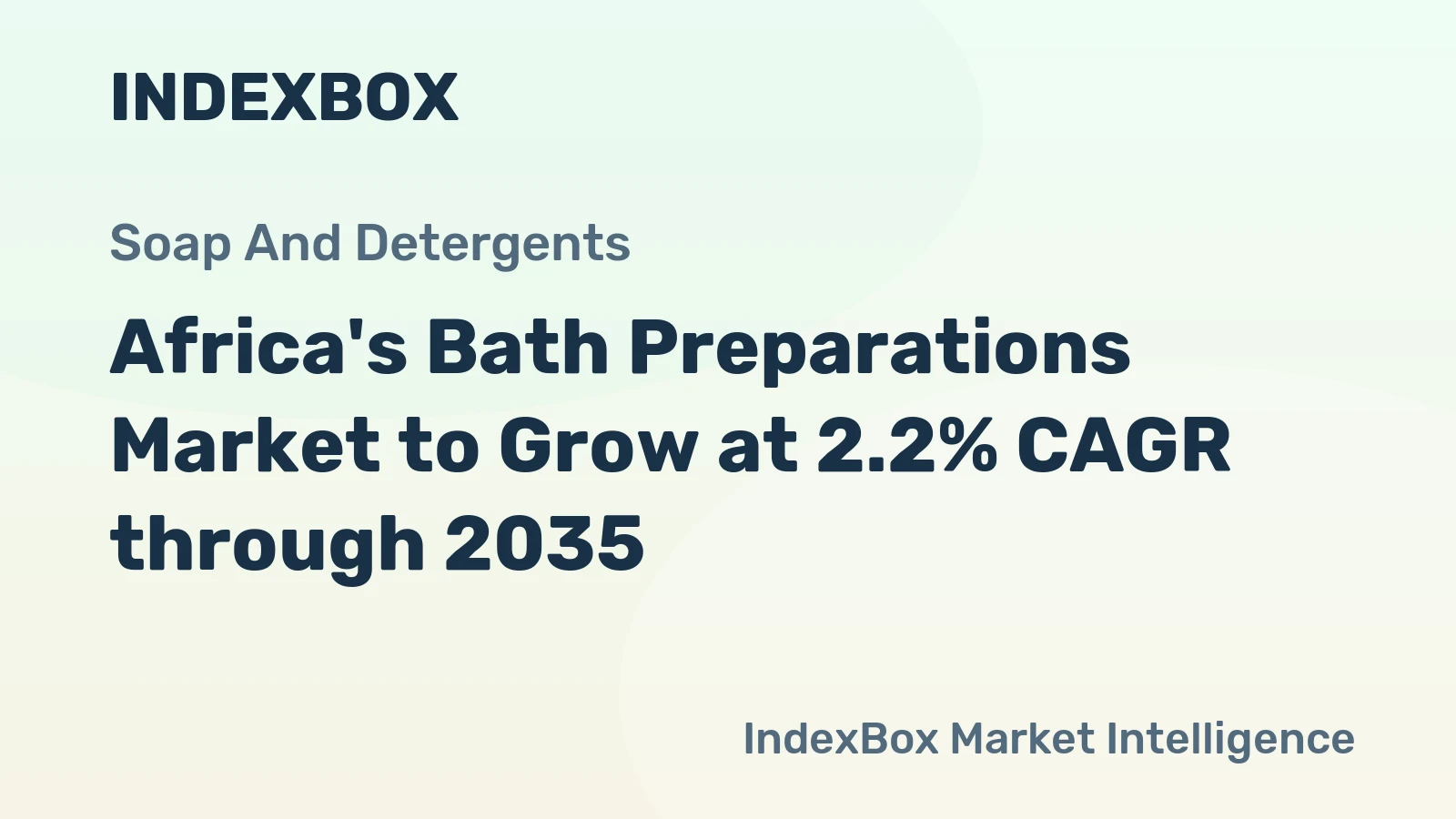 Africa's Bath Preparations Market to Grow at 2.2% CAGR through 2035