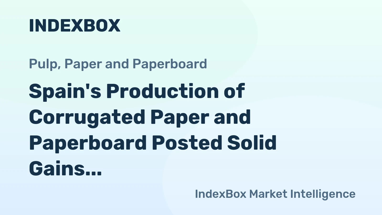 Spain's Production of Corrugated Paper and Paperboard Posted Solid Gains over the Last Decade and Reached 947K Tons in 2018