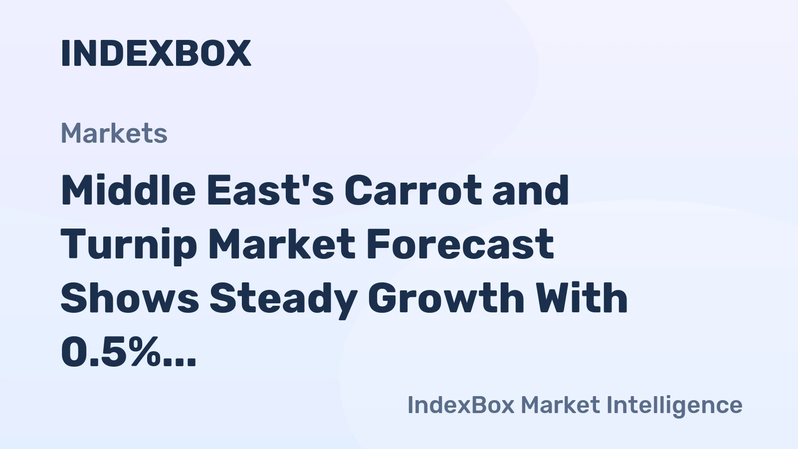 Middle East's Carrot and Turnip Market Forecast Shows Steady Growth With 0.5% Volume CAGR Through 2035