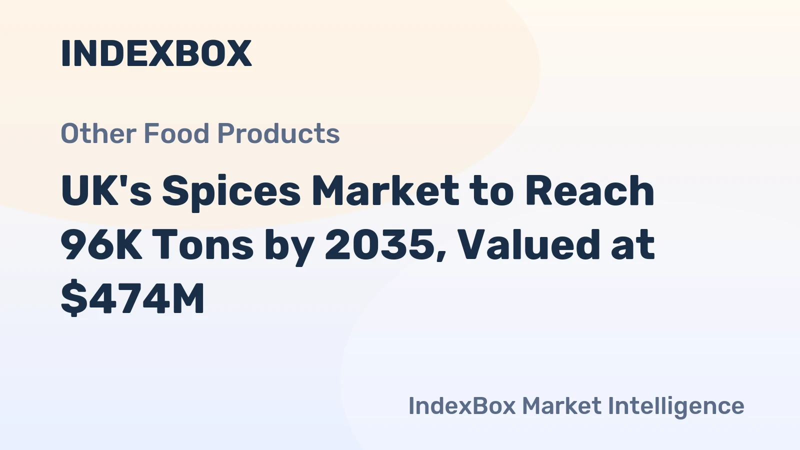 UK's Spices Market to Reach 96K Tons by 2035, Valued at $474M