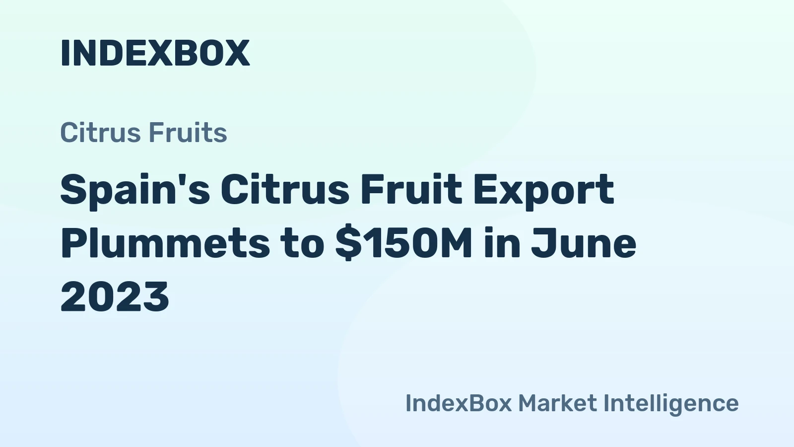Spain's Citrus Fruit Export Plummets to $150M in June 2023