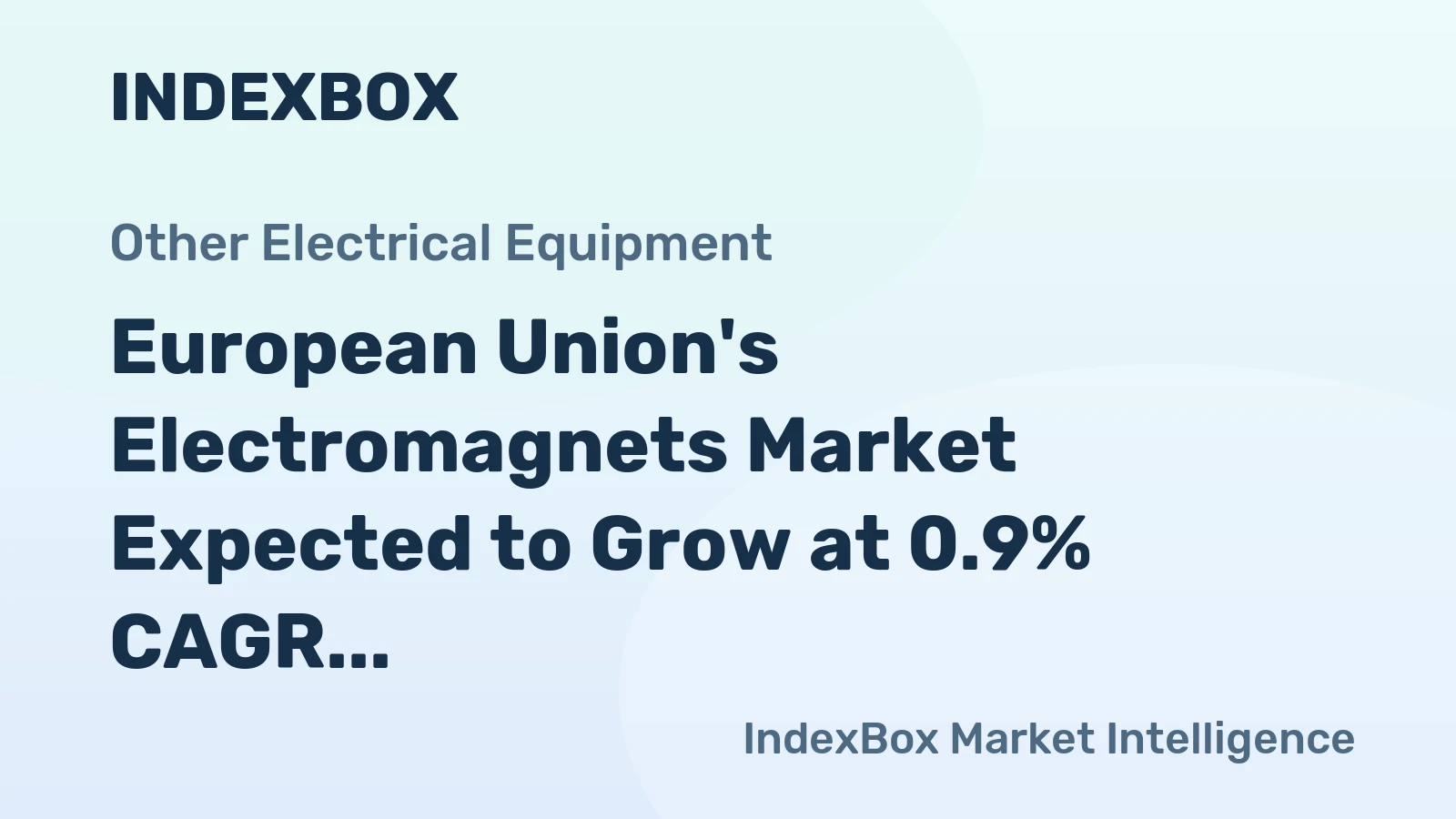 European Union's Electromagnets Market Expected to Grow at 0.9% CAGR, Reaching 115K Tons by 2035