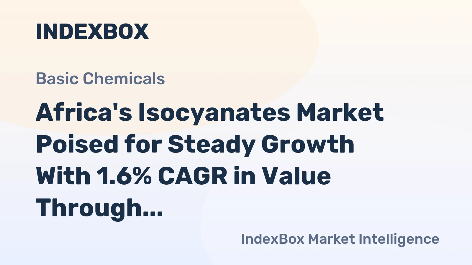 Africa's Isocyanates Market Poised for Steady Growth With 1.6% CAGR in Value Through 2035