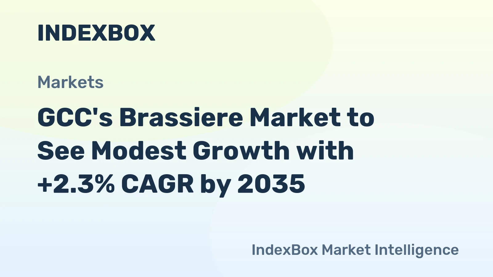GCC's Brassiere Market to See Modest Growth with +2.3% CAGR by 2035