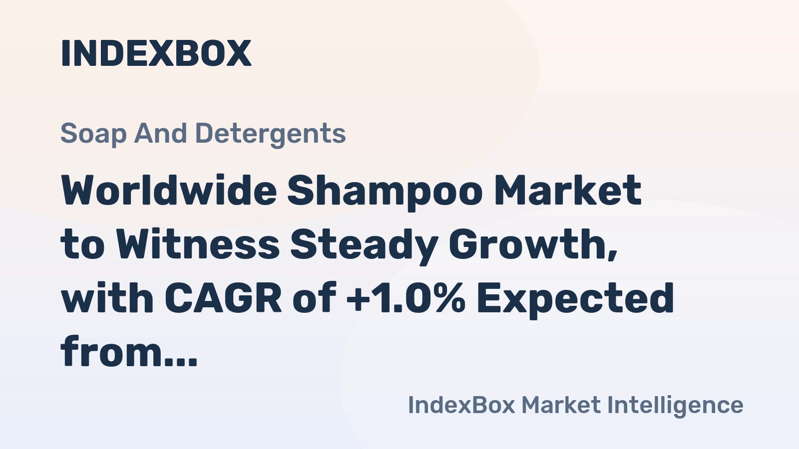 Worldwide Shampoo Market to Witness Steady Growth, with CAGR of +1.0% Expected from 2024 to 2035