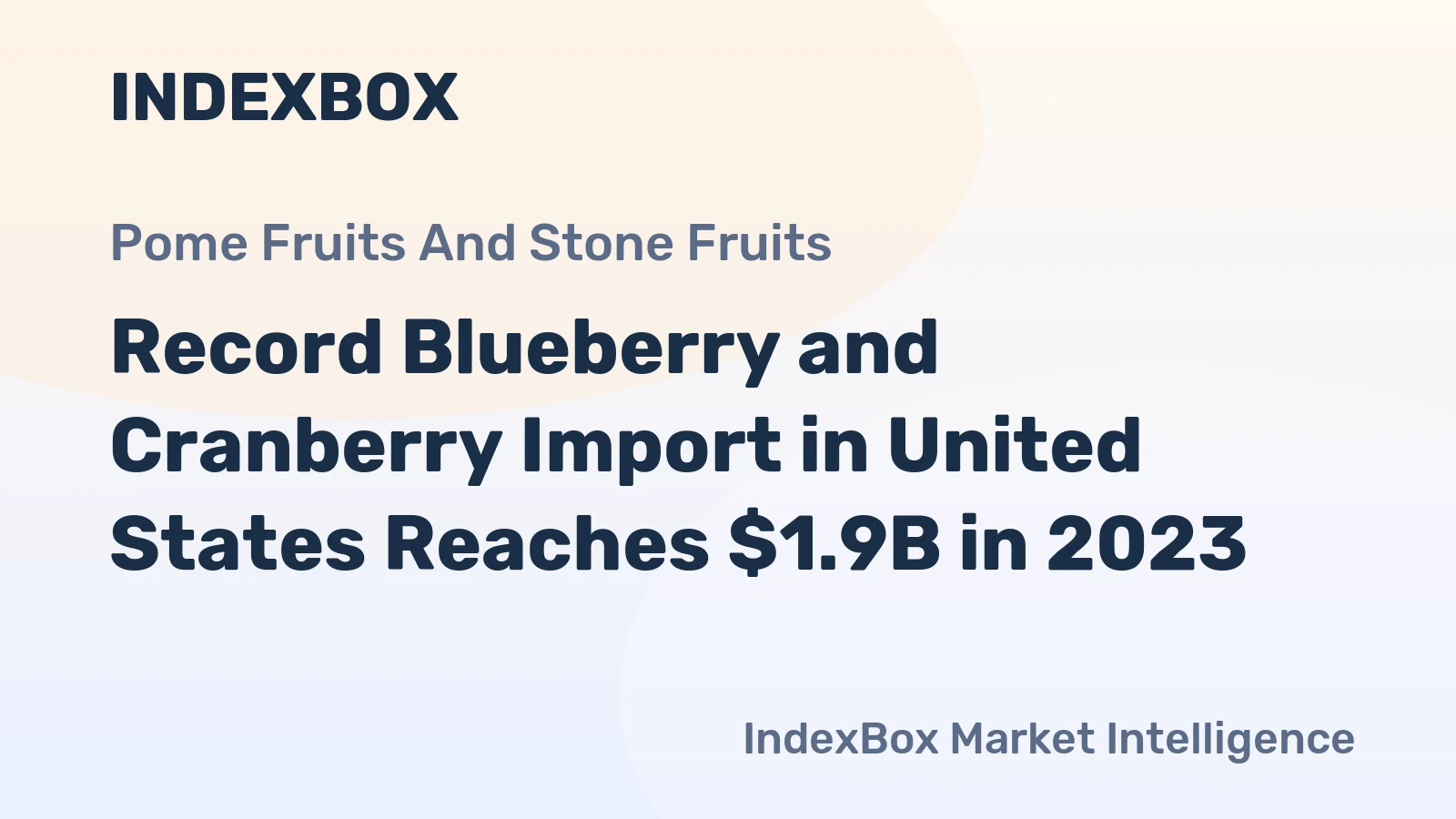 Record Blueberry and Cranberry Import in United States Reaches $1.9B in 2023