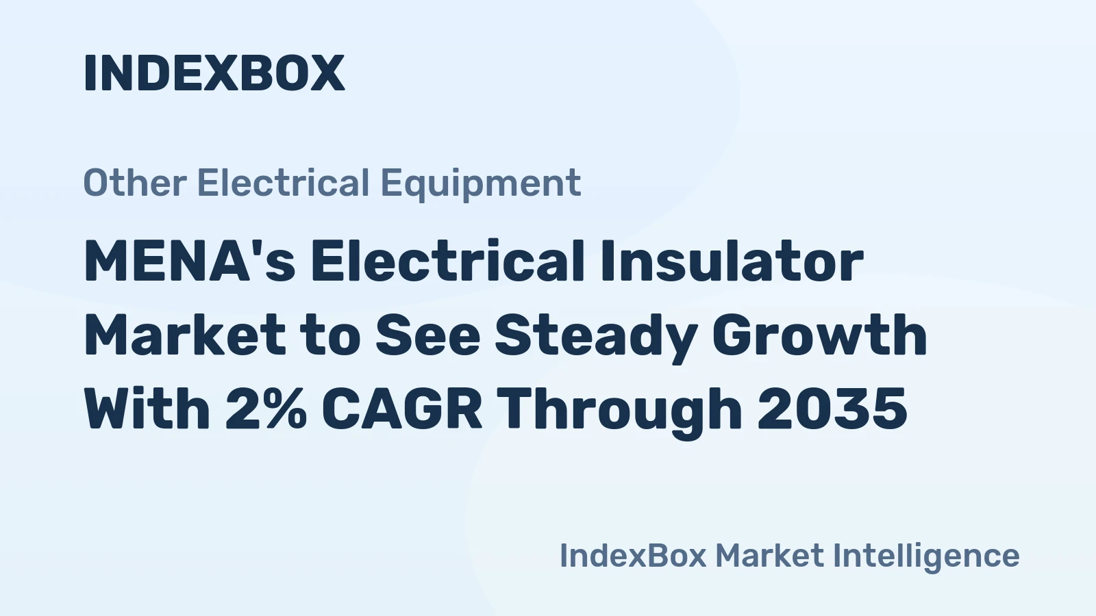 MENA's Electrical Insulator Market to See Steady Growth With 2% CAGR Through 2035
