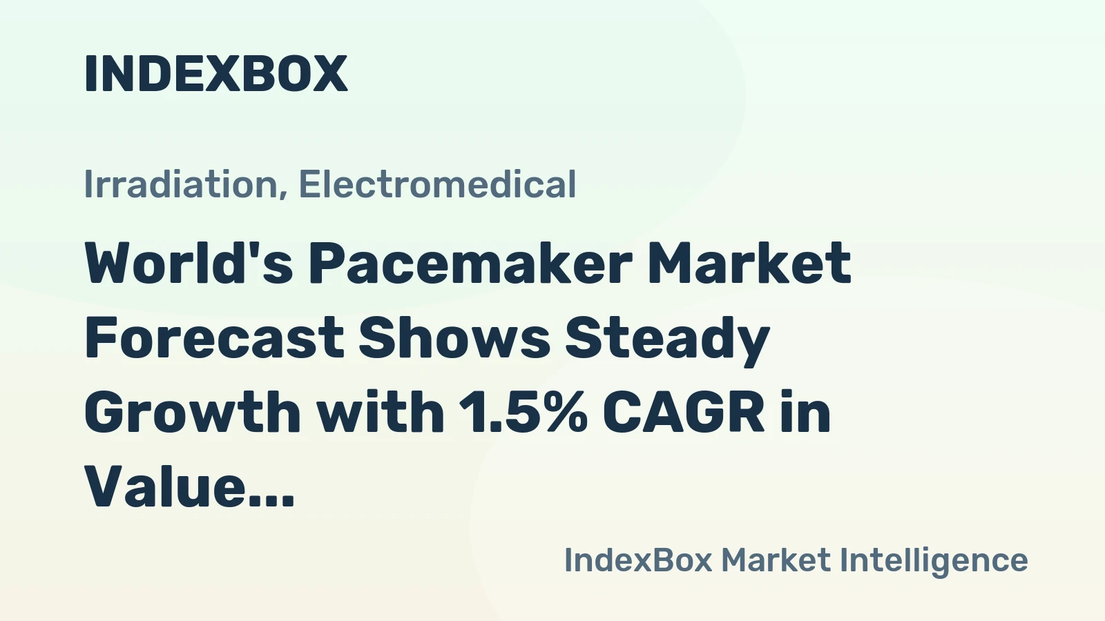 World's Pacemaker Market Forecast Shows Steady Growth with 1.5% CAGR in Value Through 2035