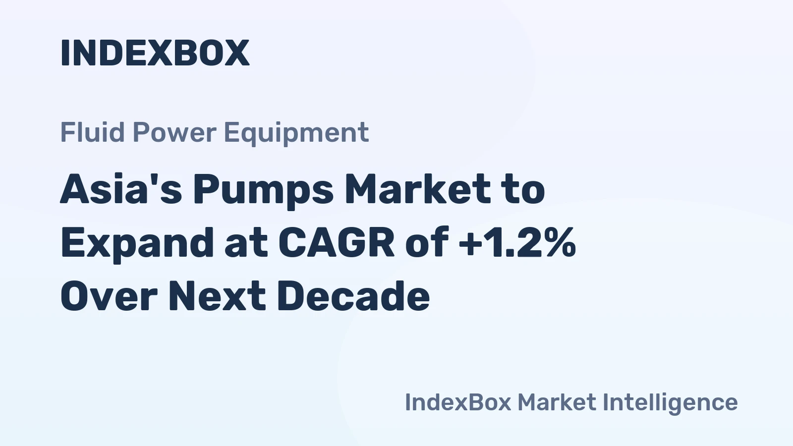 Asia's Pumps Market to Expand at CAGR of +1.2% Over Next Decade