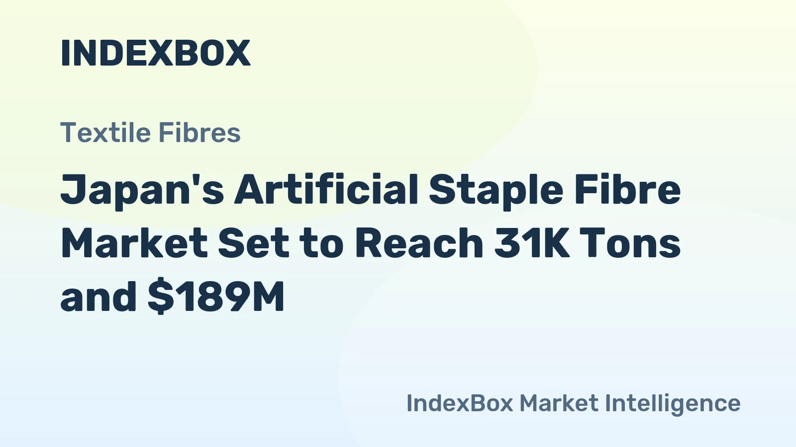 Japan's Artificial Staple Fibre Market Set to Reach 31K Tons and $189M