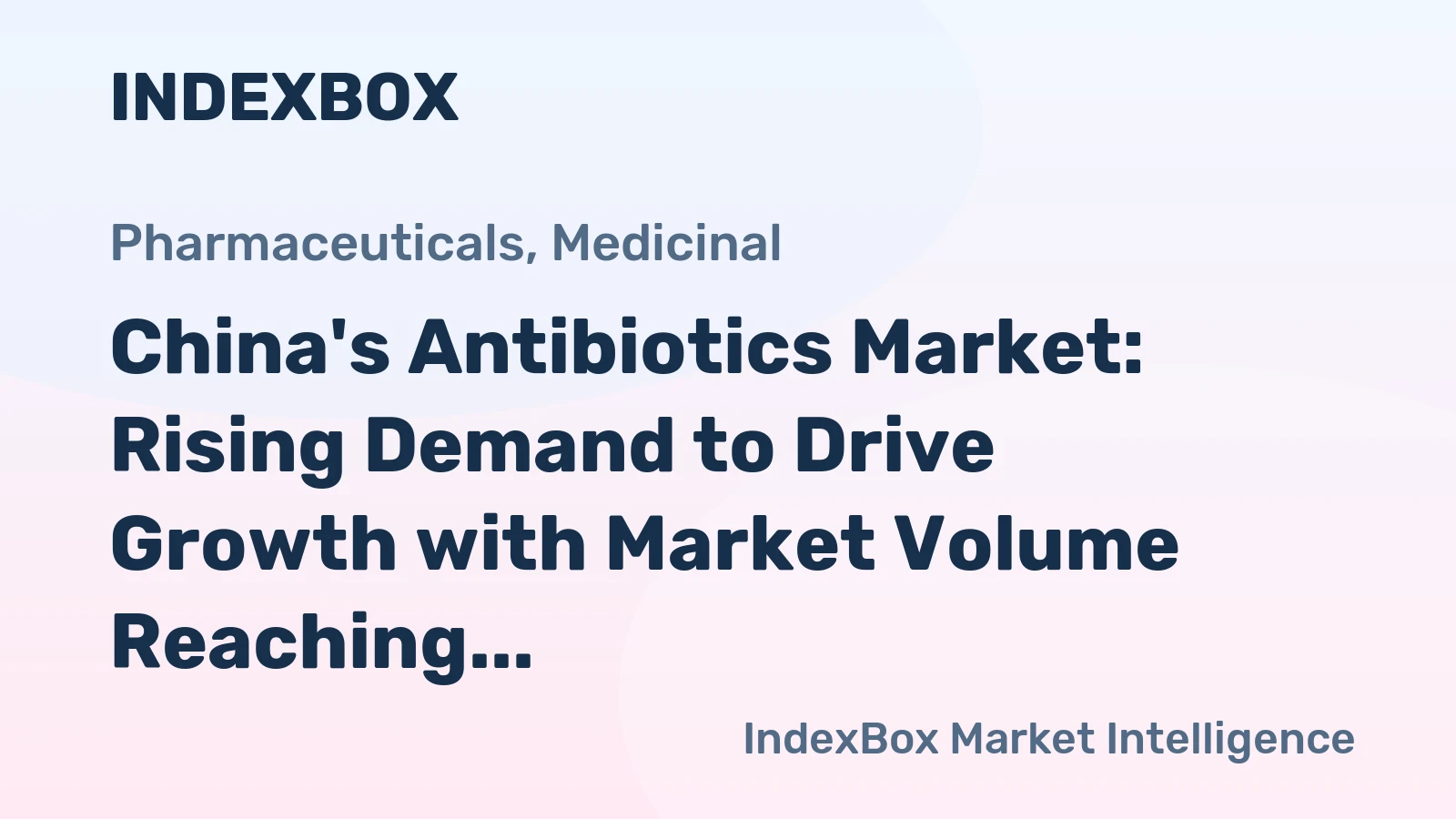 China's Antibiotics Market: Rising Demand to Drive Growth with Market Volume Reaching 30K Tons and Value Reaching $1.4B by 2035