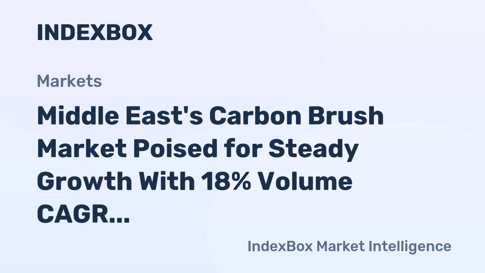 Middle East's Carbon Brush Market Poised for Steady Growth With 18% Volume CAGR Through 2035