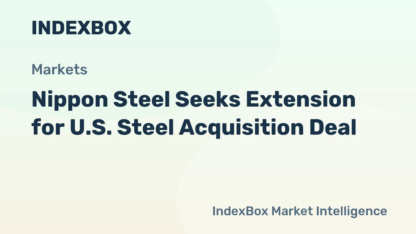 Nippon Steel Seeks Extension for U.S. Steel Acquisition Deal