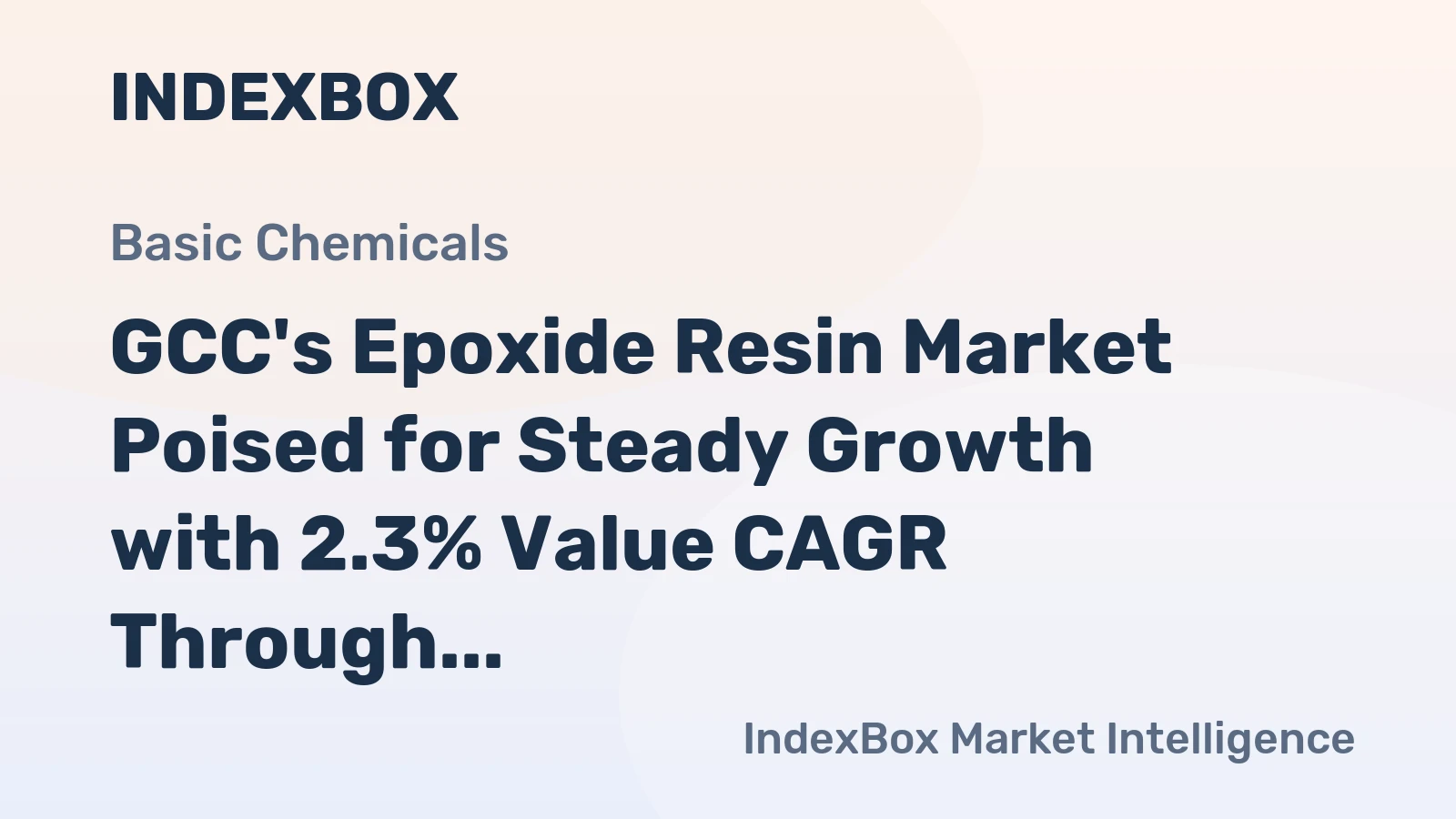 GCC's Epoxide Resin Market Poised for Steady Growth with 2.3% Value CAGR Through 2035