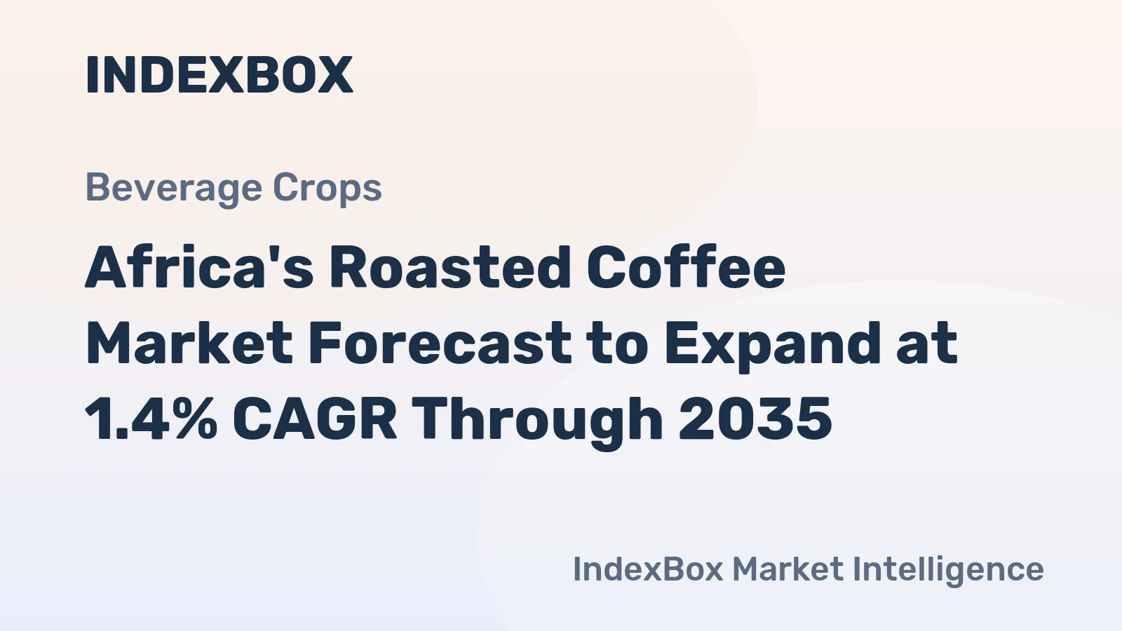 Africa's Roasted Coffee Market Forecast to Expand at 1.4% CAGR Through 2035