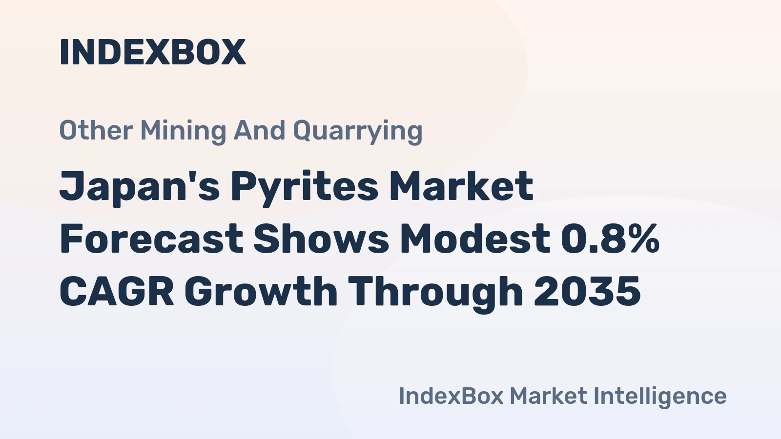 Japan's Pyrites Market Forecast Shows Modest 0.8% CAGR Growth Through 2035