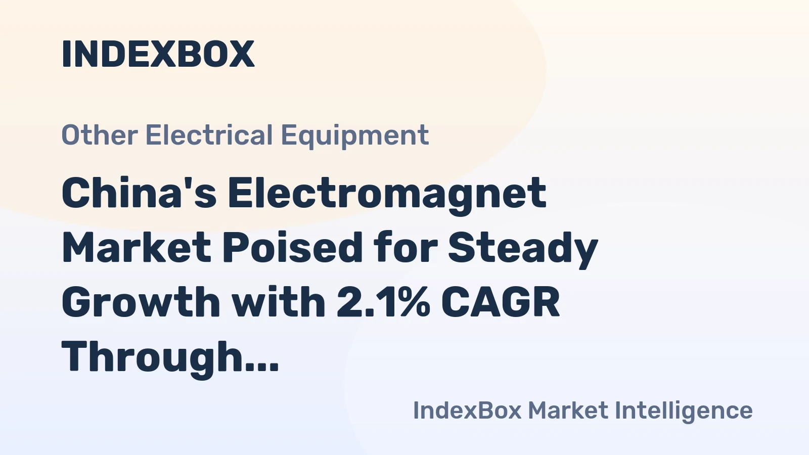 China's Electromagnet Market Poised for Steady Growth with 2.1% CAGR Through 2035