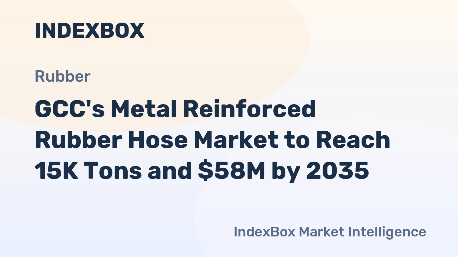 GCC's Metal Reinforced Rubber Hose Market to Reach 15K Tons and $58M by 2035