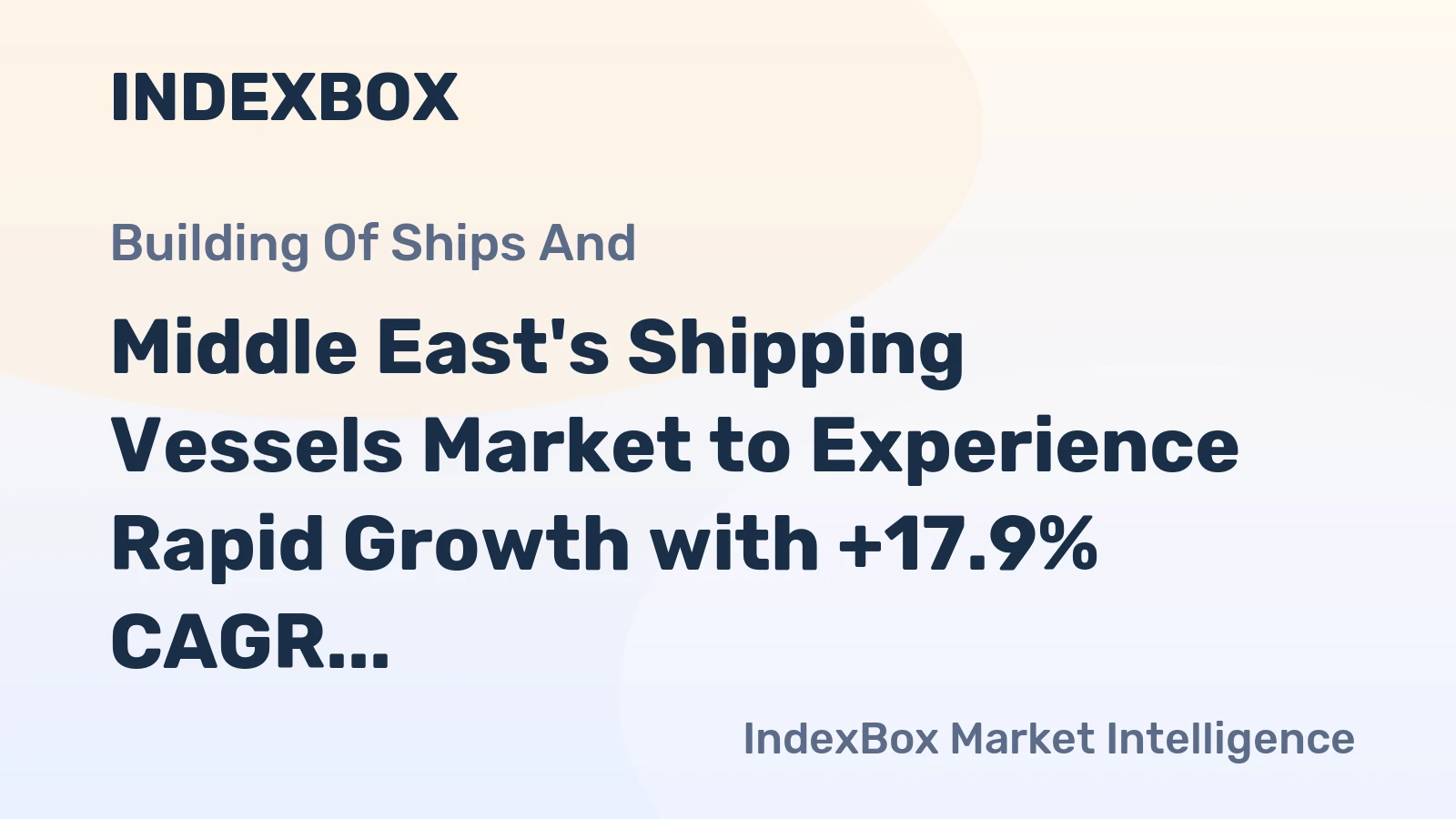 Middle East's Shipping Vessels Market to Experience Rapid Growth with +17.9% CAGR Forecast