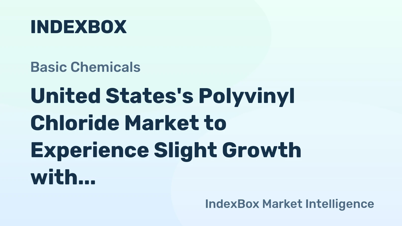 United States's Polyvinyl Chloride Market to Experience Slight Growth with +0.9% CAGR from 2024-2035