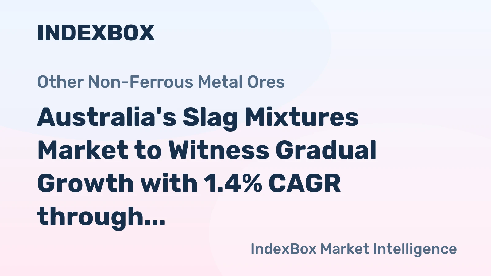 Australia's Slag Mixtures Market to Witness Gradual Growth with 1.4% CAGR through 2035